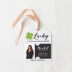 "Lucky to Have You and Your Referrals" | St. Patrick's Day Pop By Gift Tag | SP1-GT001