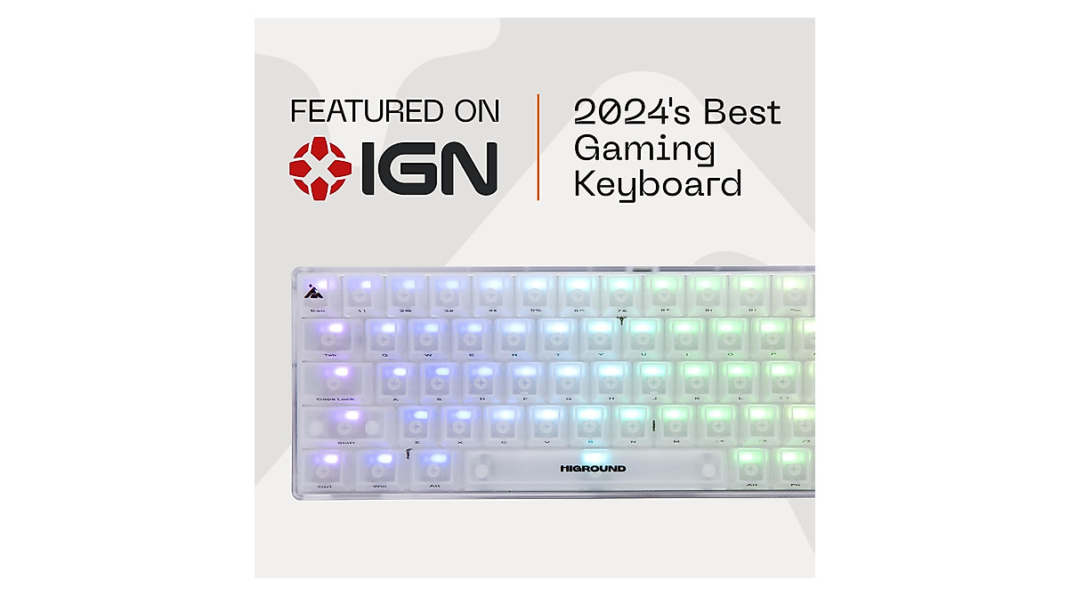 Higround Crystal Opal 65% Mechanical Gaming Keyboard