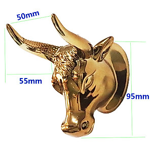 Hidear Guitar Holder Wall Hanger Bull Art Guitar Ukulele Hook Guitar Hanger Wall Hook Holder Stand for Bass Electric Acoustic Guitar Ukulele