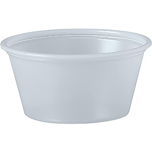 SOLO Cup Company Dart Polystyrene Portion Cups DCCP200N 2500/pk, Transparent