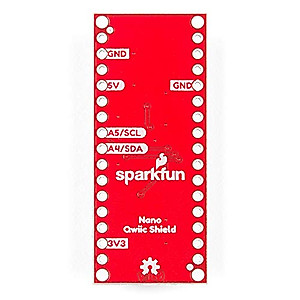 SparkFun Qwiic Shield Compatible with Arduino Nano-connect the I2C bus (GND, 3.3V, SDA and SCL) to four Qwiic connectors (two horizontally and two vertically mounted)-daisy chaining-Soldering Required
