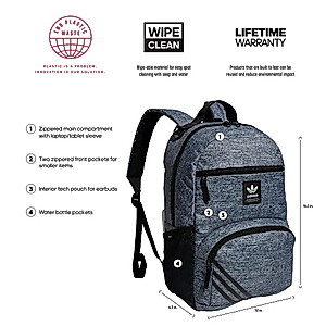 adidas Originals Originals National 2.0 Backpack, Jersey Onix Grey/Black, One Size