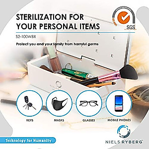 NIELS RYBERG Premium UVC STERILIZER/UV SANITIZER for Mobile Phones and Household Items - SGS Certified