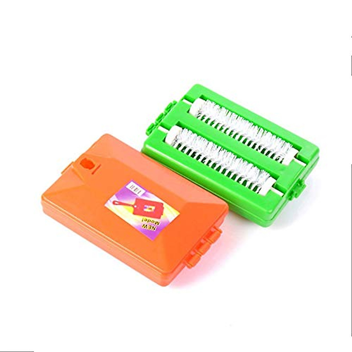 1pc Double Hand Brush Head Table Mat Plastic Brush Sweeper Crumbs Dirt Cleaner Household Cleaning Roller Brushes Random Color