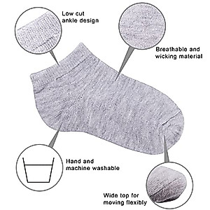 Duufin 25 Pairs Toddler Ankle Socks Low Cut Kids Half Cushion Socks Low Rise Ankle Socks for Boys and Girls, 2-4T