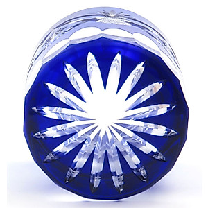 Sumida Edo Kirikokan TO-402 Edo Kiriko Old Glass Bright Fish (Indigo)