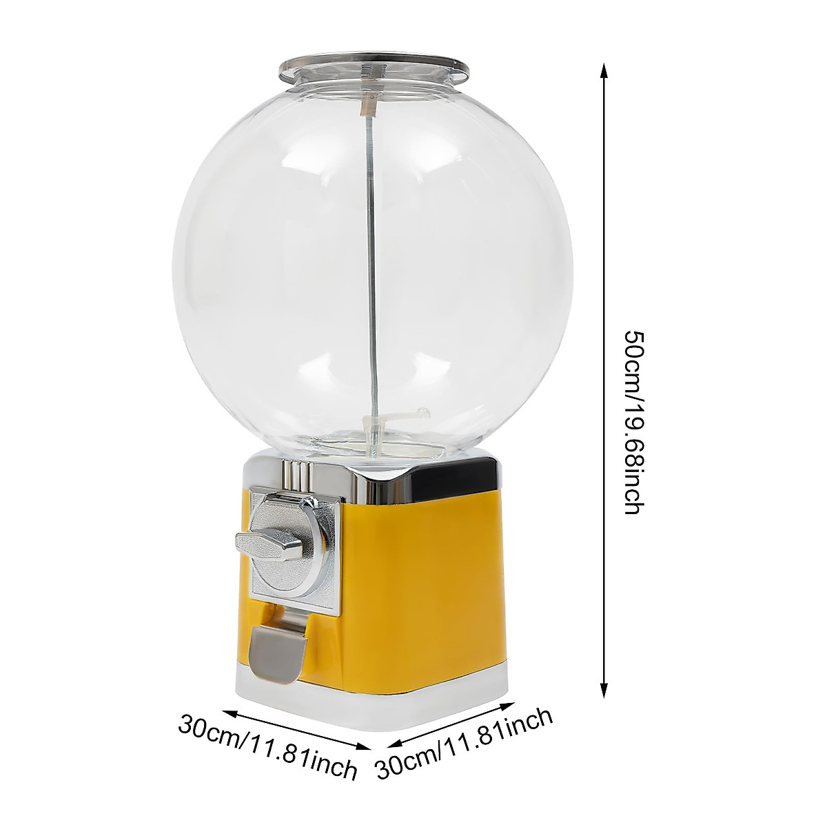 Coin Gumball Machine Toy Vending Machine,11 Inch Mini Vending Machine for Kids,Gumball Bank,Metal Candy Dispenser,Home Vending Machine,Vintage Gum Ball Machine