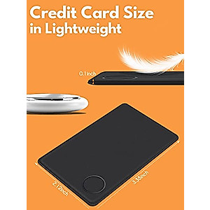 Slim Wallet Tracker Card Finder - MOSIYEEF Wallet Tracker Portable Wallet Finder with Bluetooth Technology Up to 250 Ft Range - Phone Finder iOS and Android Compatible - Camera Remote for Selfie Mode