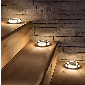 MyHOME Solar Multi-Surface LED Lights 12 Lumen Deck Driveway, Accent Lights- 4 Pack