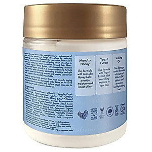 Shea Moisture Manuka Honey & Yogurt Hydrate + Repair Protein Power Treatment, Hair Mask, Deep Conditioner and Hair Treatment, 8 oz