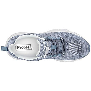 Propét Womens Stability Fly Sneaker, Denim/White, 13 X-Wide US