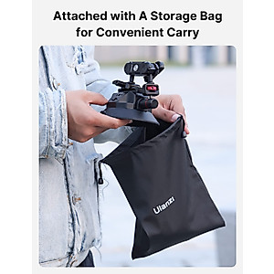 Camera Suction Cup Mount for Gopro - ULANZI SC-02 4.5in Pump-actived Vacuum Suction Mount w Quick Release NATO Magic Arm Car Boat Windshield Window Mount Compatible with Go pro Nikon Canon Sony DSLR