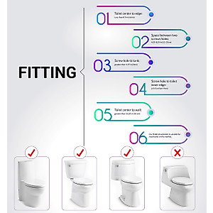 BELMAN Classic Bidet Toilet Attachment - Modern & Slim - Fresh Clean Water Sprayer - Self Cleaning Dual Wash Nozzles - Adjustable Water Pressure - Non-Electric Quick Installation - Black