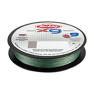 Berkley x9 Braid Superline, Low-Vis Green, 30lb test | 45 lbC | 20.6kg, 164yd | 150m Fishing Line, Suitable for Freshwater and Saltwater Environments