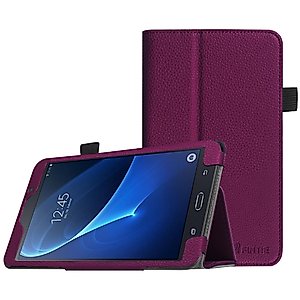 Fintie Folio Case for Samsung Galaxy Tab A 7.0 - Premium Vegan Leather Slim Fit Folio Stand Cover for Samsung Galaxy Tab A 7.0 Tablet 2016 Release (SM-T280/SM-T285), Purple
