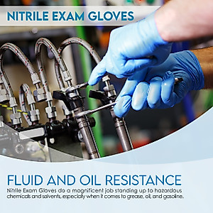 London Labs Nitrile Medical Exam Gloves 4 Mil Disposable Gloves, Latex Free Glove, Powder Free Multi-Purpose (200, X-Small)