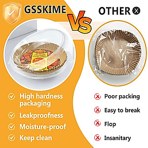 Air Fryer Liners Disposable,125PCS Air Fryer Liners, 8 Inch Non-stick Oil Resistant Airfryer Liners, Unbleached Round Parchment Paper Liners for 5-8QT Air Fryer, Baking, Roasting Microwave