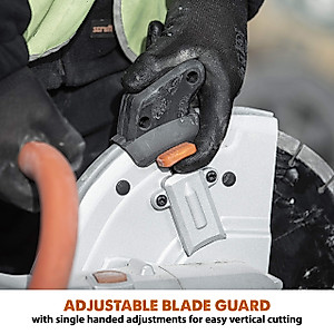 Evolution Power Tools R300DCT 12 inch Concrete Saw (Aka Circular Saw, Angle Grinder, Chop / Cut Off Saw, Demo Saw, Disc / Power Cutter) Electric Motor, No Gas - 4-1/2" Cut - Incl Diamond Masonry Blade