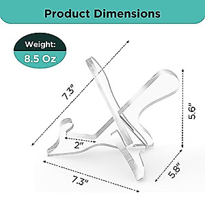 AOLDHYY Cookbook Stand, GMFINE Plate Stand Cookbook Recipe Book Holder Cook Boo Garden Sculpture Outdoor Decoration
