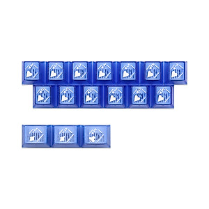 Taihao Cubic Playing Cards doubleshots keycaps gaming keys OEM mechanical keyboards keycaps profile Blue Grey Red Green Purple (Poker16 Key Green x1)