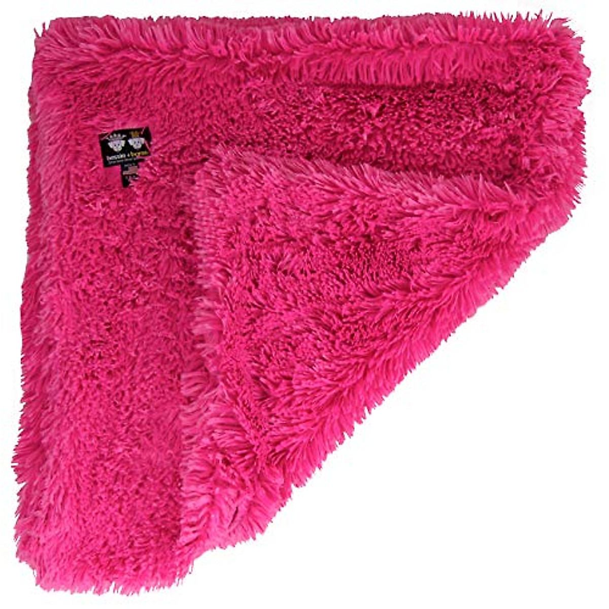Bessie and Barnie Lollipop Luxury Shag Ultra Plush Faux Fur Pet, Dog, Cat, Puppy Super Soft Reversible Blanket (Multiple Sizes), XL - 56" x 56"