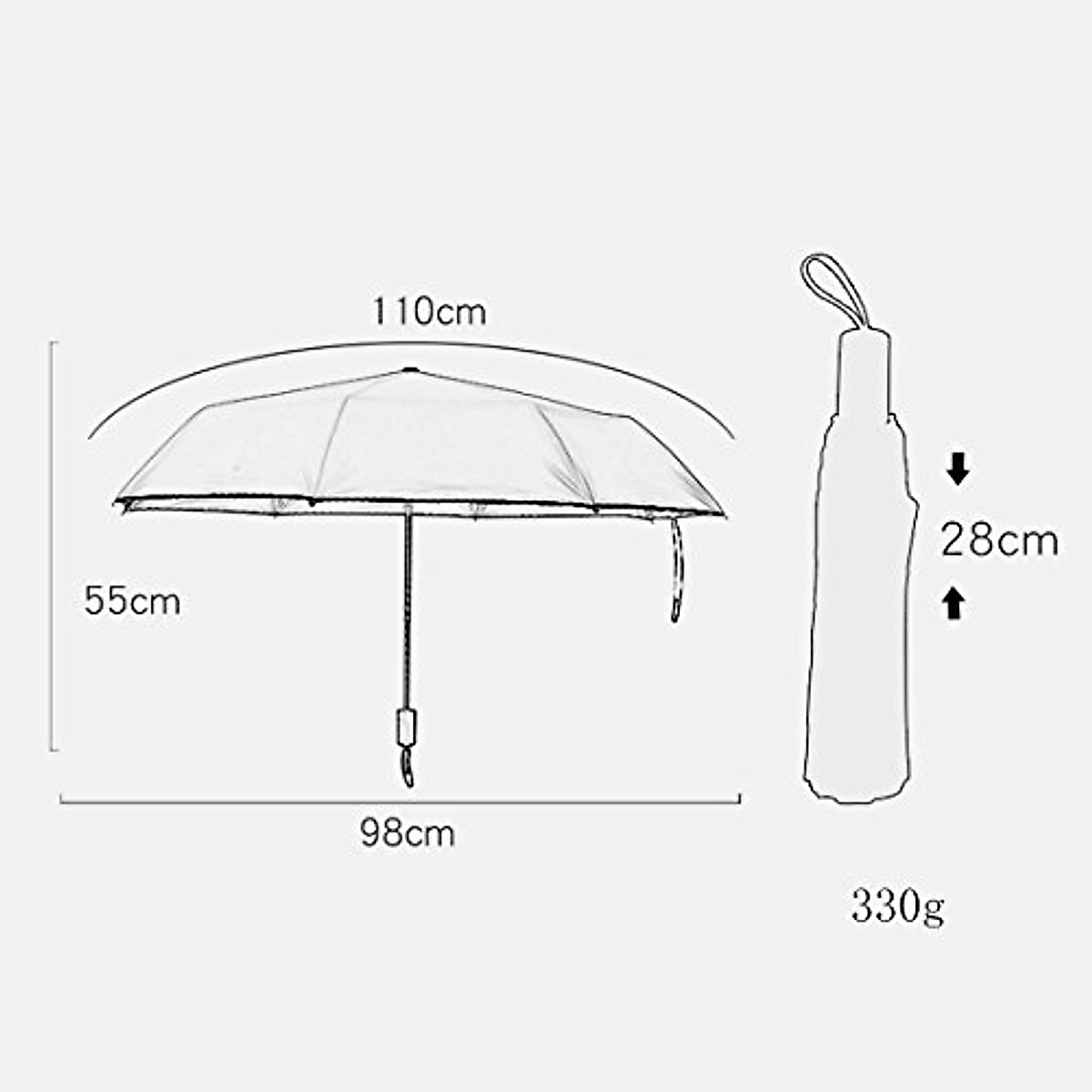 AloveTree Kids Folding Umbrella Automatic Open Cartoon Travel Umbrella Compact Windproof for Girls Boys