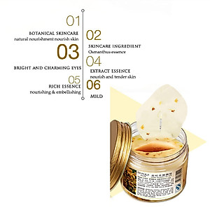 BIOAQUA Gold Osmanthus Lemon Eye Mask 80 Pcs Women Collagen Gel Protein Nourishing