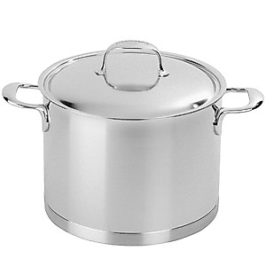 Demeyere Atlantis 7-Ply Stainless Steel Stock Pot, 8.5 quarts, Silver