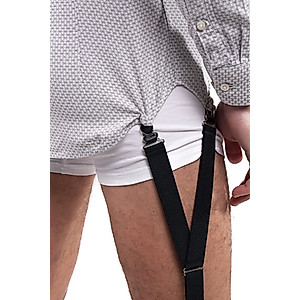 FancyBoy Premium Shirt Stays : 1 Set of 2 Shirt Stay - Premium Long-Lasting Shirt Stays