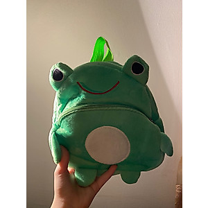 Frog Backpack Mini Frog Backpack Plush Frog Bag Frog Plushie Frog Backpack for Kids (Green)