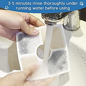 RBAYSALE Cat Water Fountain Filter, 10 Pack Replacement Filters for 84oz/2.5L Automatic Pet Fountain Cat Water Fountain Dog Water Dispenser, 3 Triple Filtration System