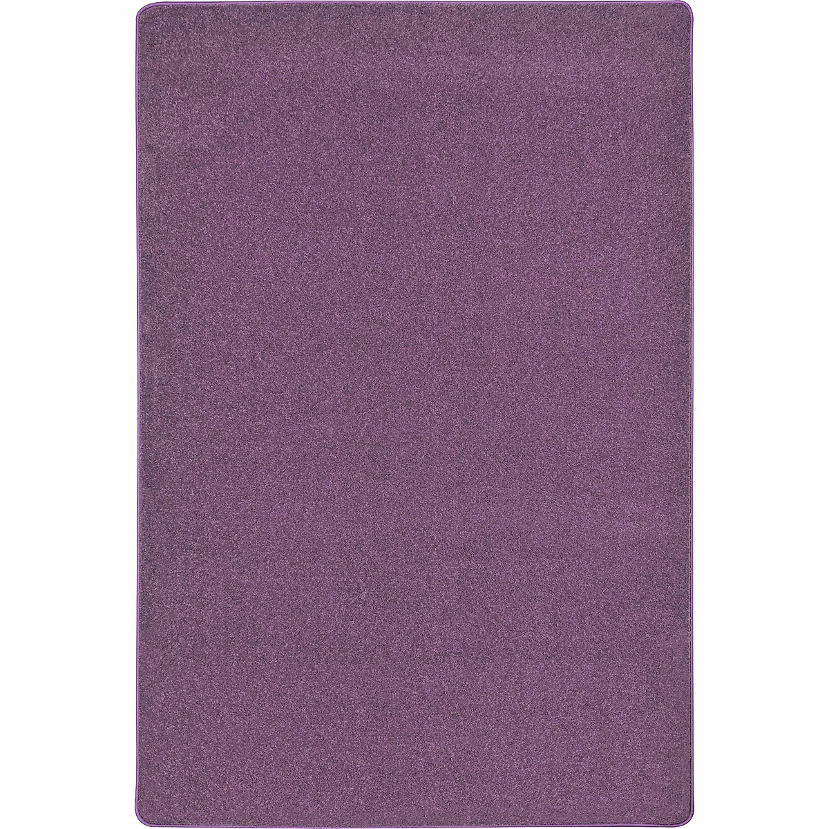 Joy Carpets Endurance Solid Colored Area Rug in Color Purple, 12' x 6'