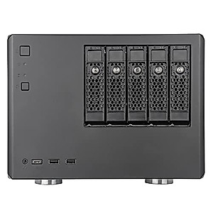 SilverStone Technology CS351 5-Bay SAS-12G / SATA-6G hot-swappable high Performance NAS Chassis, SST-CS351B