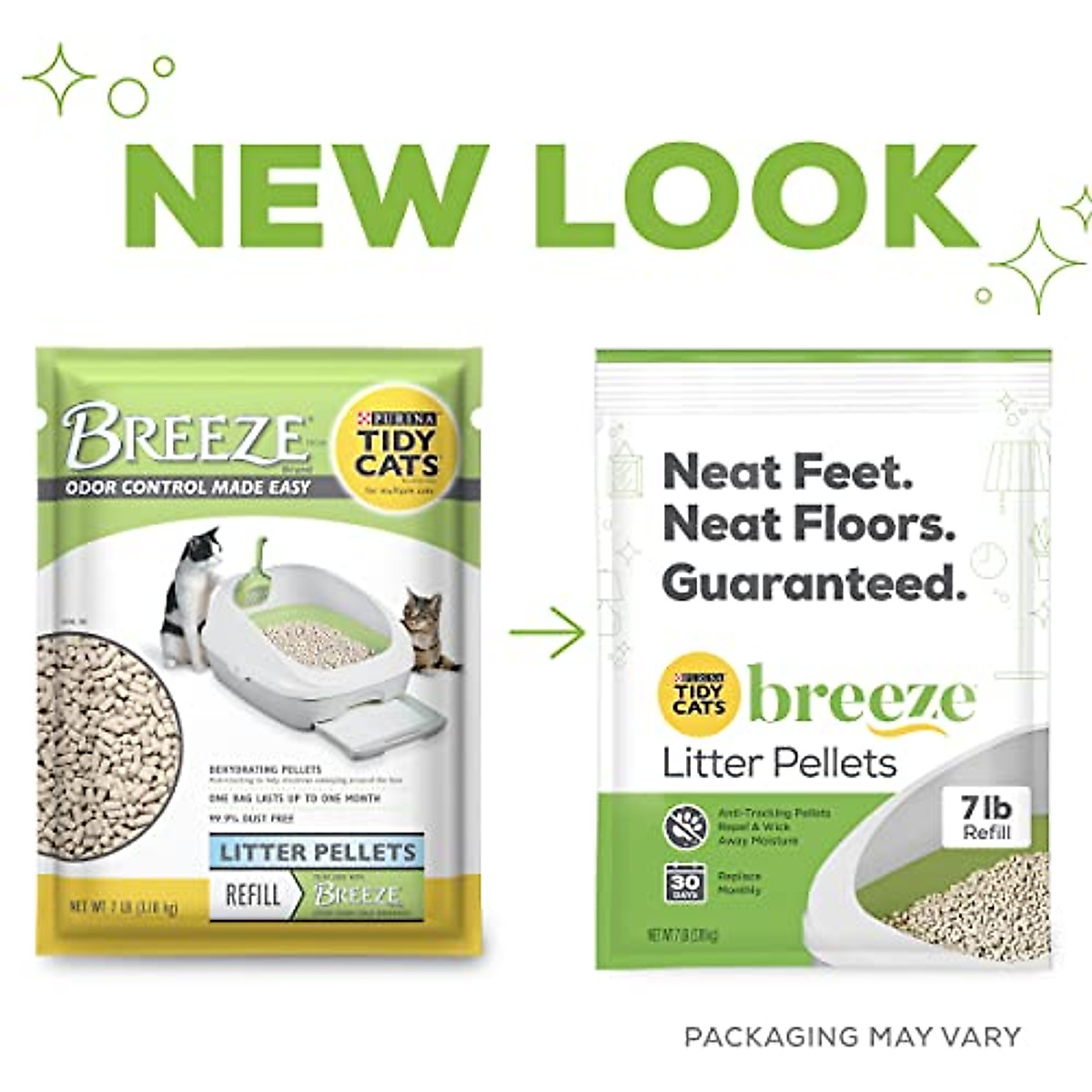 Purina Tidy Cats Litter Pellets, Breeze Refill Litter Pellets in Recyclable Box - (4) 7 lb. Bags