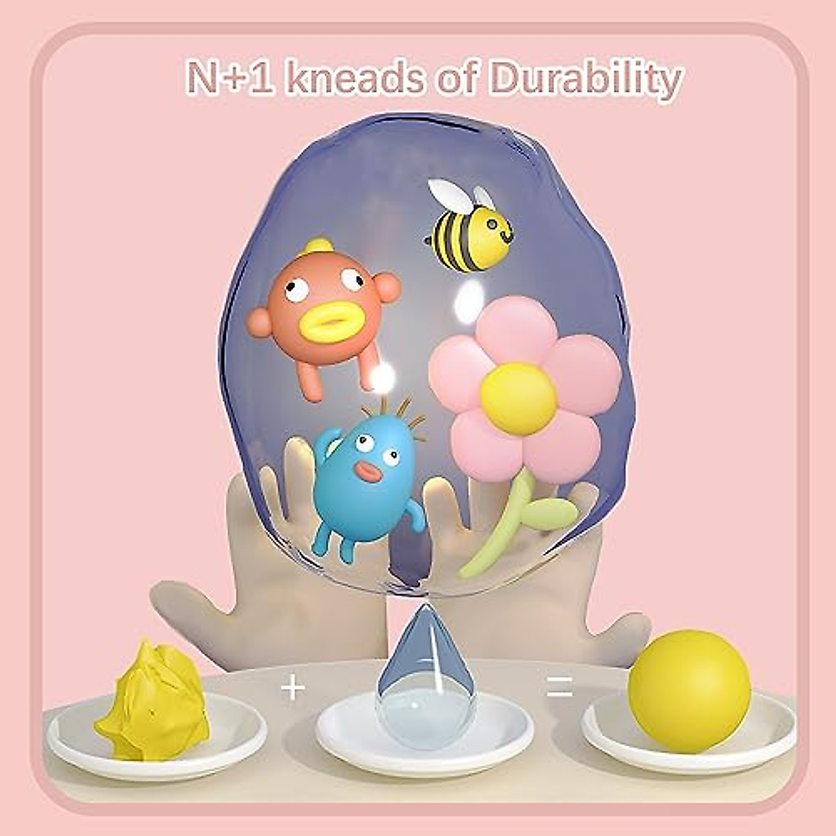 Dough Toys for Kids,GUFUL 43 Pcs Color Dough Piggy Noodle Machine and Ice Cream Maker Kitchen Creations Playset with 24 Cans Dough Birthday for 2-8 Year Old Girls Boys Kids Toddlers