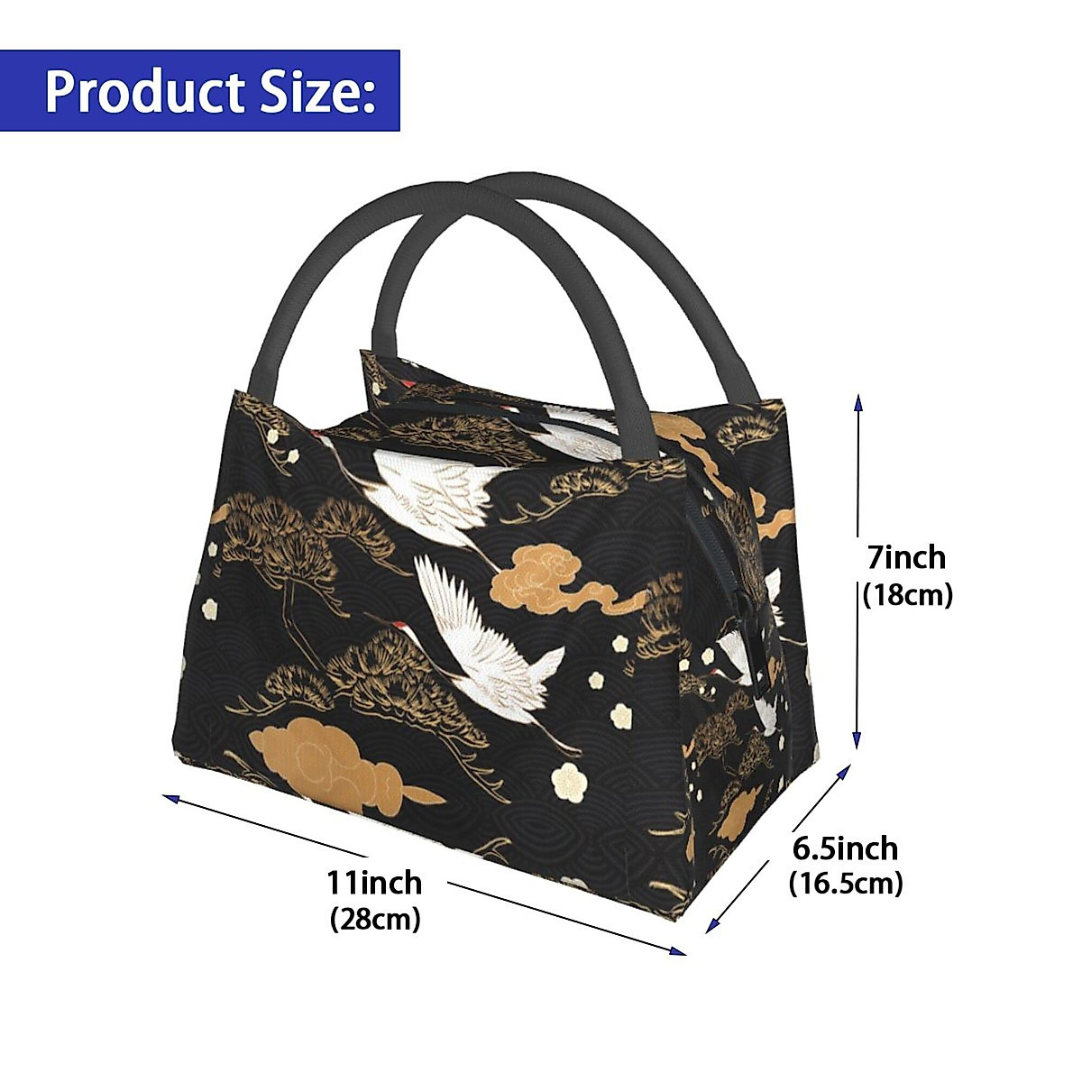 Aznimcg Custom Lunch Box with Photo/Name,Portable insulation bag Lunch Bag Tote Bag Insulated Lunch Box Picnic Beach Fishing Work