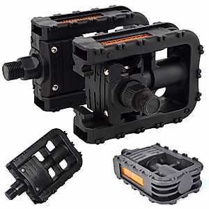 Fat-Cat Folding Bike Pedals - 9/16" Inch Bicycle Pedals Mountain Bikes Road Bicycles Platform Pedals MTB Pedals