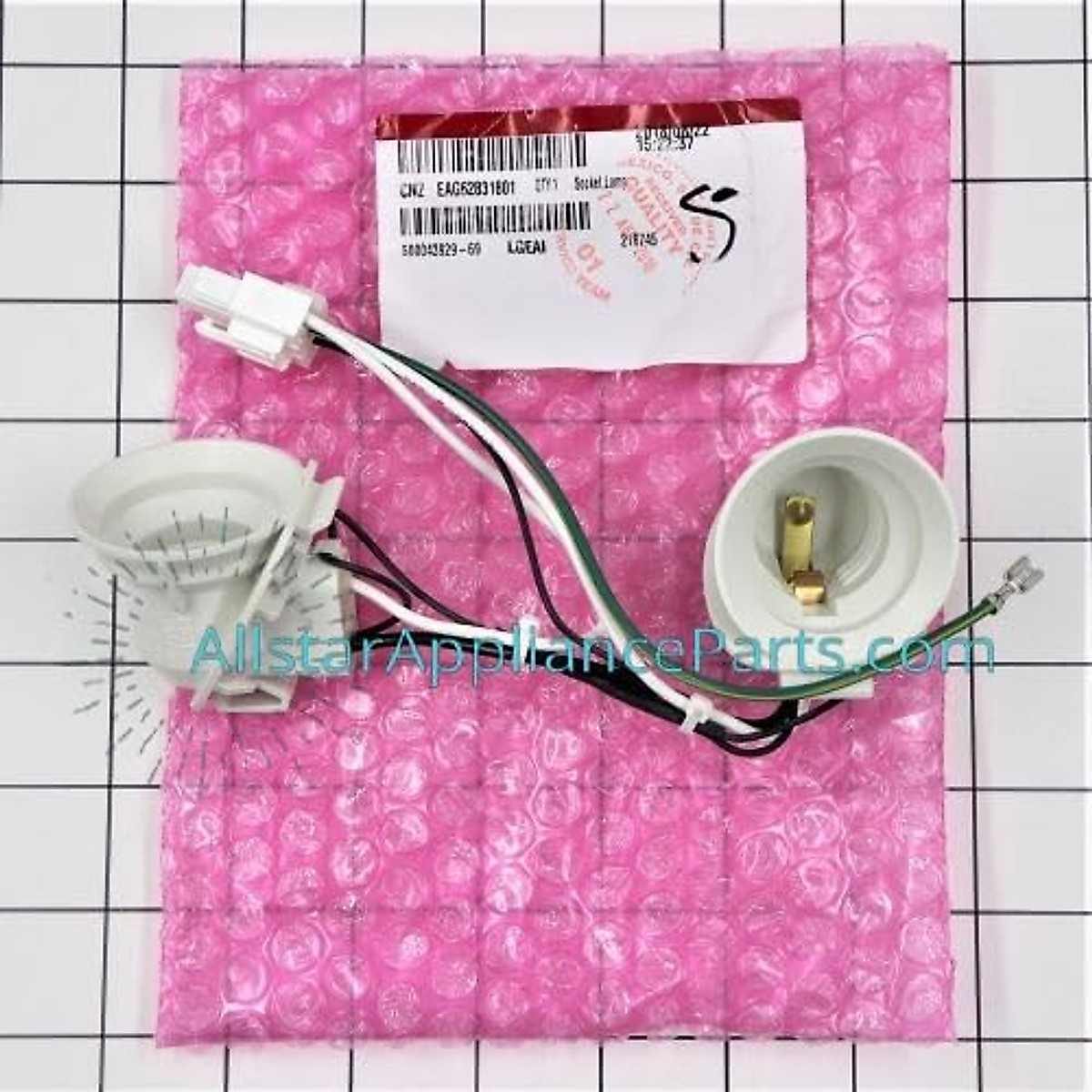 Allstar Appliance Parts EAG62831801 Refrigerator Socket Lamp