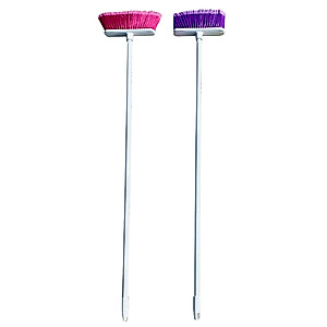 Soft Sweep Broom The Original Soft Sweep Magnetic Action Broom 6-Pack - 3 Purple & 3 Pink - Soft Bristle Broom