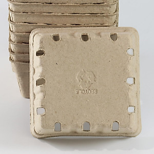 Tamnjvrr 30 Pack Natural Pulp Fiber Berry Basket, Small Molded Produce Vented Basket Kitchen Supplies for Strawberry Blueberry Raspberry Vegetable Produce Vented Container Farmer Market Grocery