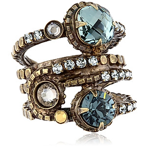 Sorrelli "After Glow" Stacked Crystal Ring