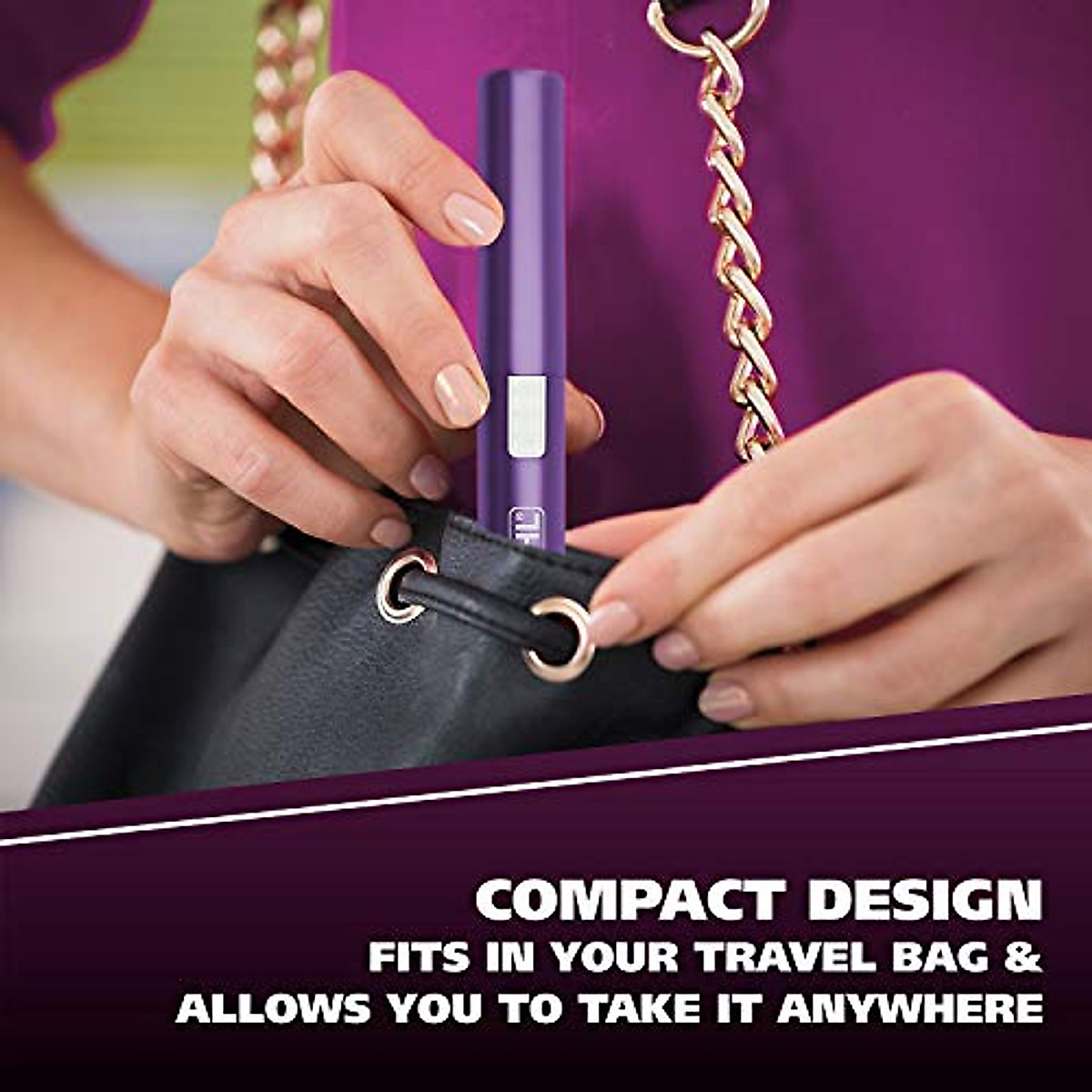 Wahl Clean & Confident Female Battery Pen Trimmer & Detailer with Rinseable Blades for Eyebrows, Facial Hair, & Bikini Lines - Hygienic Grooming & Easy Cleaning with Battery Included - Model 5640-100