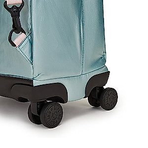 Kipling New Zea Metallic 15" Laptop Rolling Backpack Fairy Green Met