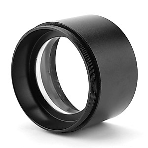 0.5X Auxiliary Objective Lens,Stereo Microscope Objective Lens,Microscope Objective Lens for Industry Video Microscope,48mm Mounting 0.5X Objective Lens,Double The Magnification