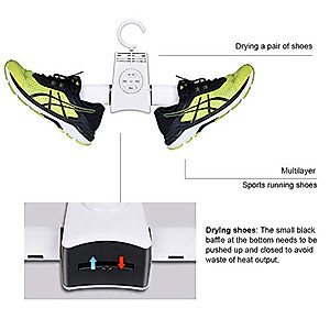 Qinlorgo Multi Air Outlet Clothes Dryer, Hot And Cold Dual Mode Foldable Clothes Dryer Lightweight And Portable Laundry Shoes Hanger For Home(US 110‑240V)