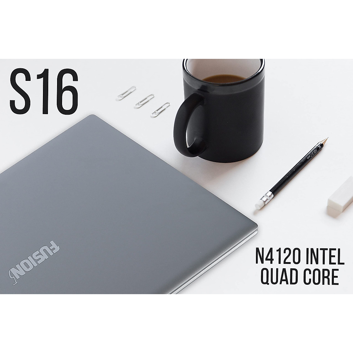 17.3" S16 Full HD Windows 11 Home Slim n Light Laptop - 128GB Storage, 4GB RAM, N4120 Intel Quad-Core CPU, Full HD IPS, Dedicated Num-Pad, 5GHz Dual-Band WiFi, USB 3.0, Expandable Storage (128GB)