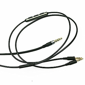 NEW NEOMUSICIA Replacement Cable Compatible with Sol Republic Master Tracks HD V8, V10, V12, Sol Republic X3 Headphone, Remote Volume Mic Compatible with iPhone Samsung Galaxy Xiaomi Huawei Android