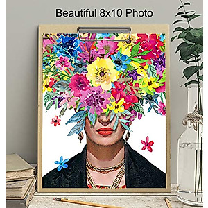 Art - Poster - Wall Decor - Boho Gift for Women, Artists - Mexican Wall Decor Decoracion Arte - Photo Print, Home Decoration for Bathroom, Living Room, Bedroom - 8x10 Unframed Print