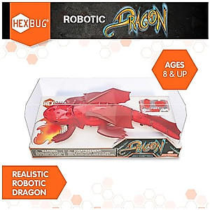 HEXBUG Remote Control Dragon, Rechargeable Robot Dragon Toys for Kids, Adjustable Robotic Dragon Figure STEM Toys for Boys & Girls Ages 8 & Up, Styles May Vary