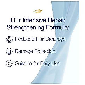 Dove Nutritive Solutions Strengthening Shampoo for Damaged Hair Intensive Repair Dry Hair Shampoo With Keratin Actives 12 oz